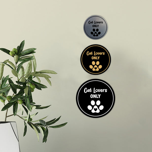 Motto Lita Circle Cat Lovers Only Wall or Door Sign – Gaucho Goods