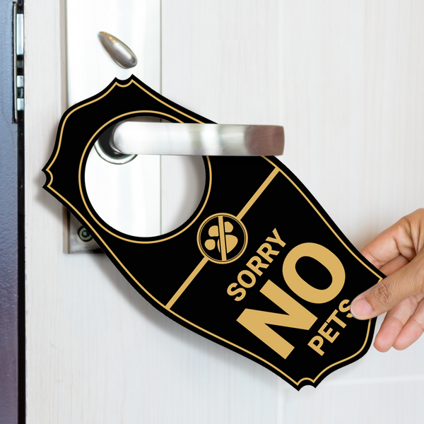 Motto Lita Sorry No Pets Door Hanger – Gaucho Goods
